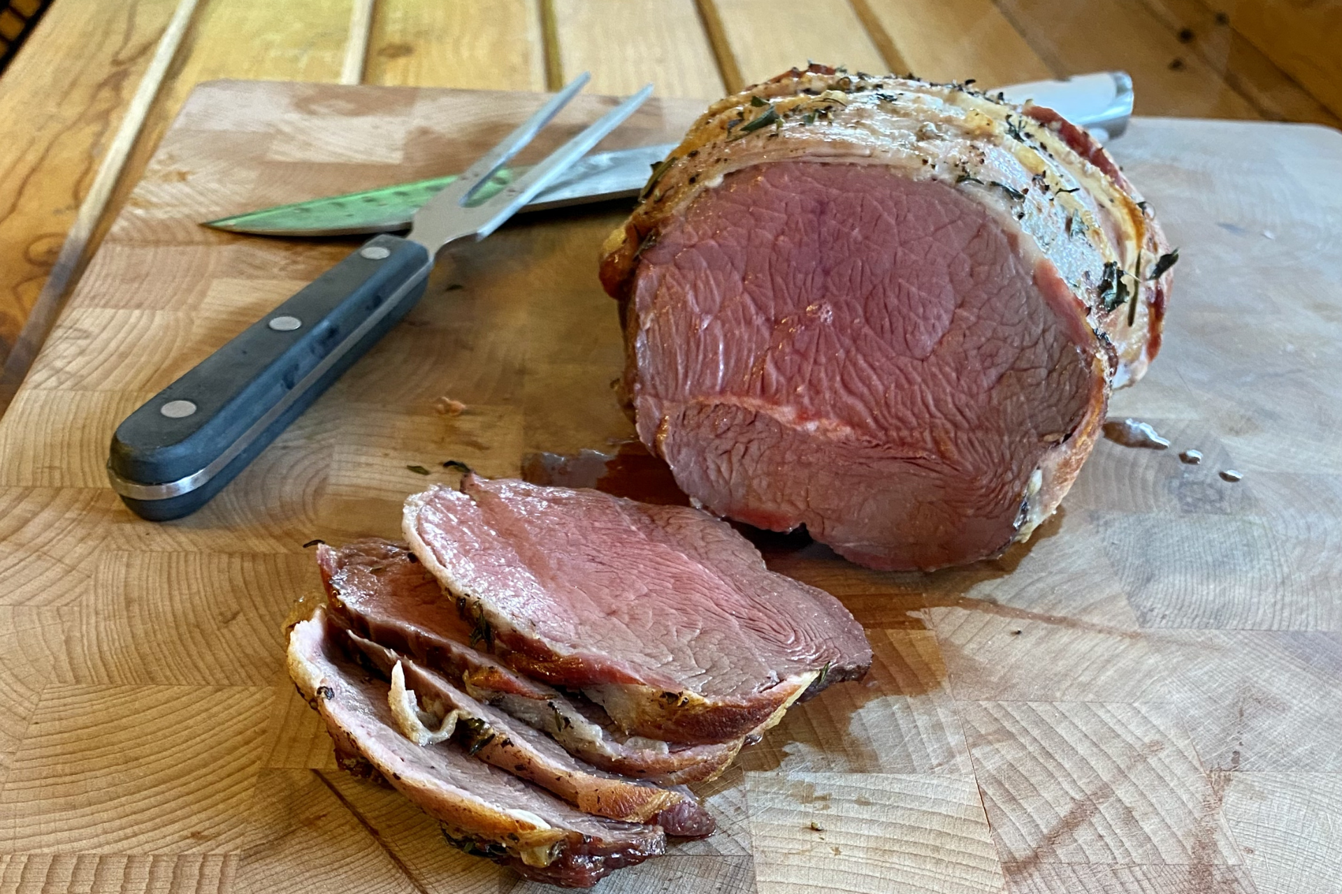 Bacon Wrapped Ostrich Fan Filet | American Ostrich Farms